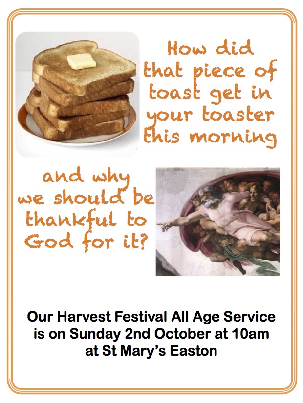 All Age Worship Sunday 2nd October 10am St Mary’s Easton | Itchen ...