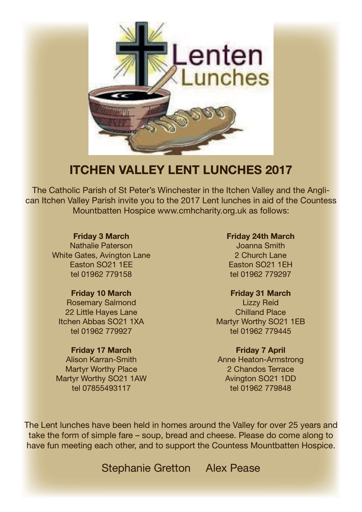 lent-lunches | Itchen Valley Churches