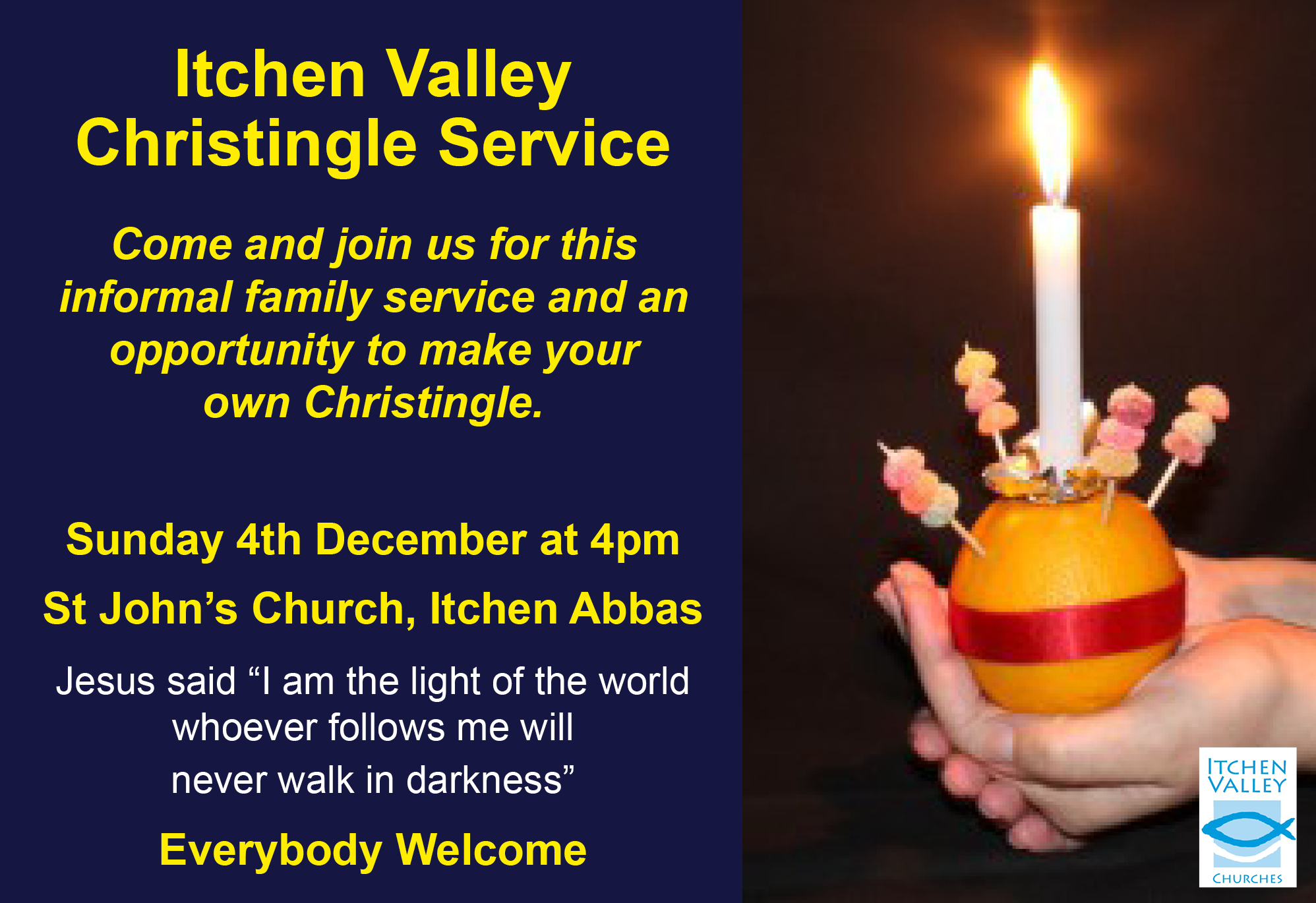 Christingle Service this Sunday | Itchen Valley Churches