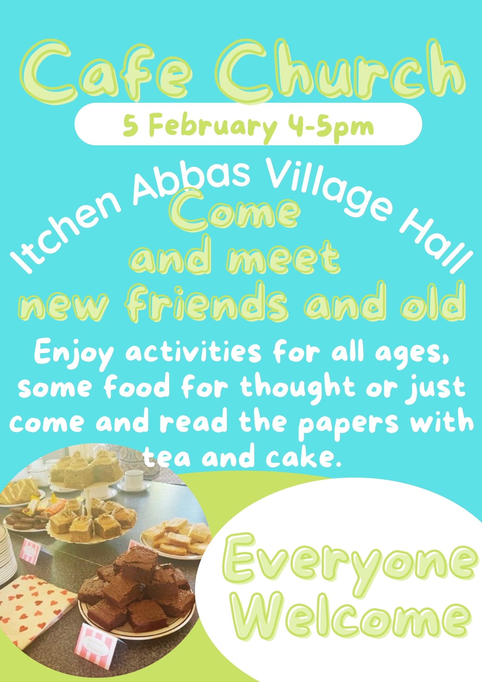Cafe Church this Sunday at Itchen Abbas Village Hall | Itchen Valley ...
