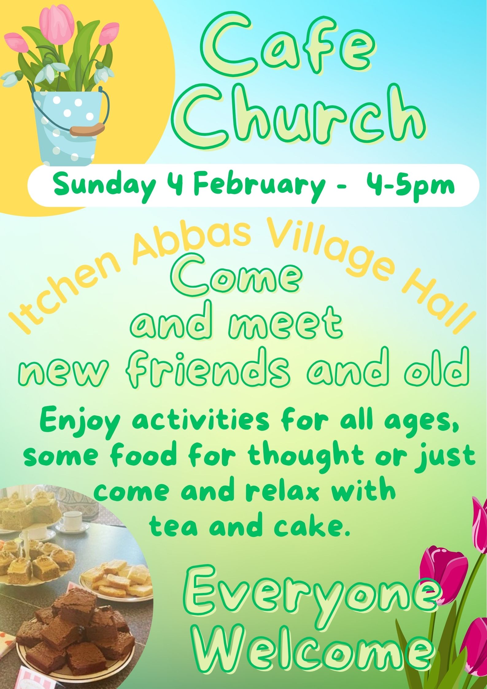 Cafe Church tomorrow! | Itchen Valley Churches